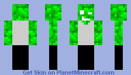 Tank Top Creeper Thing Minecraft Skin
