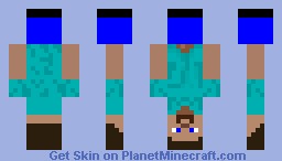 Upside down Steve Minecraft Skin