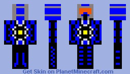 Blue Spacey Skin Minecraft Skin