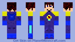 my custom Mega man skin Minecraft Skin