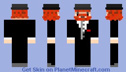 Dwarf Red Beard With black costume Minecraft Skin