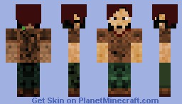 Leather clad Man Minecraft Skin