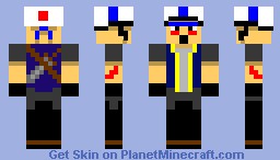 Toad soilder {blue} Minecraft Skin