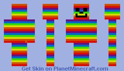 Rainbow Man Minecraft Skin