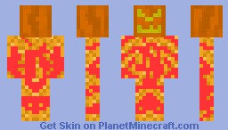 Bloody pumpkin Minecraft Skin