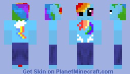 Rainbow Dash Minecraft Skin
