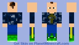 A guy with a mohawk Minecraft Skin