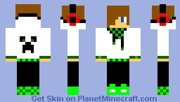 Creeper back boy Minecraft Skin