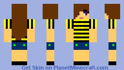 bee girl Minecraft Skin