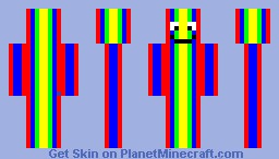 rainbow derp! Minecraft Skin