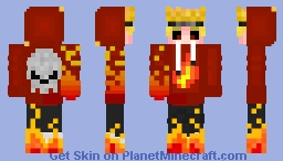 Naruplay Fire King Minecraft Skin
