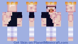 Buff Ahh Villager King Minecraft Skin