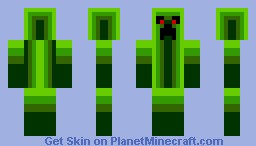 Neon creeper Minecraft Skin