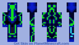NEON CREEPER Minecraft Skin