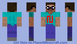 Nerd Steve Minecraft Skin