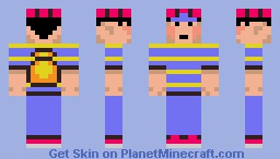 Ness-Earthbound Minecraft Skin