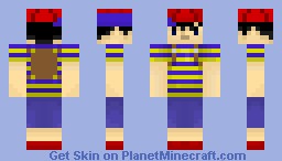 Ness (Earthbound) - SSBB skin series Minecraft Skin