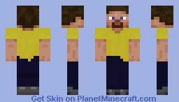 New Steve (Yellow Shirt) Minecraft Skin