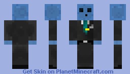 BlueSlime in Cyan Tie! Minecraft Skin