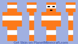 Traffic Cone person Minecraft Skin