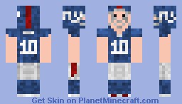 NFL Player-White Minecraft Skin