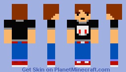 Skull shirt Minecraft Skin