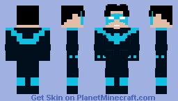 Nightwing Minecraft Skin