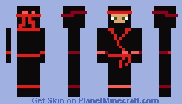 cool red ninja Minecraft Skin