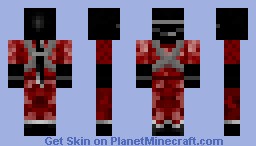 Red and Black Assassin Minecraft Skin