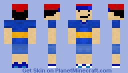 Earthbound's Ninten Minecraft Skin
