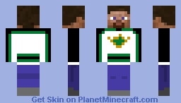 Minnesota North Stars Home Jersey 1991-1993 Minecraft Skin