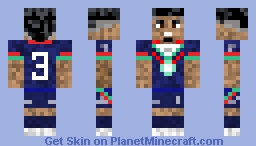 Rugby League NRL NZ Warriors Ali Leiataua Minecraft Skin Minecraft Skin