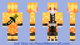 Zenitsu Minecraft Skin