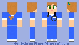Nurse/Doctor-scrubs-blue-redhead Minecraft Skin