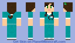 Nurse/Doctor-scrubs-green-brunette Minecraft Skin