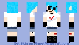 Classic NuSky (Demon Form) (FNF) Minecraft Skin