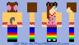 nyan cat girl Minecraft Skin