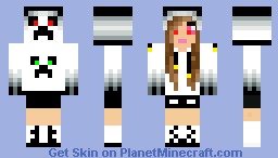 creeper hood girl Minecraft Skin