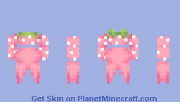 Strawberry Pink Dress w/ Seed Top Minecraft Skin