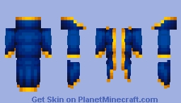 OB - Wizards Dark Blue Magic Robe Minecraft Skin