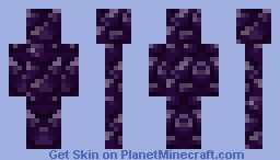 obsidian man Minecraft Skin