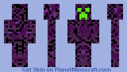 obsidian creeper Minecraft Skin