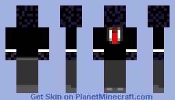 Obsidian Head In Suit Minecraft Skin