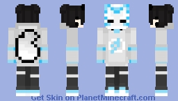 Kitsune mask boy Minecraft Skin
