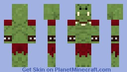 Ogre face red Minecraft Skin
