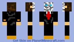 Disco Ball Mask Man Minecraft Skin