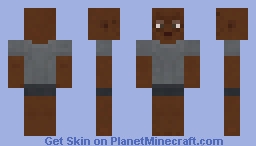 Fallout Old Black Male Template Minecraft Skin