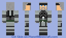 Old Solid Snake Minecraft Skin