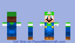 Lego Luigi (on) Minecraft Skin
