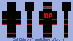 OP Guard Red Eyes Minecraft Skin